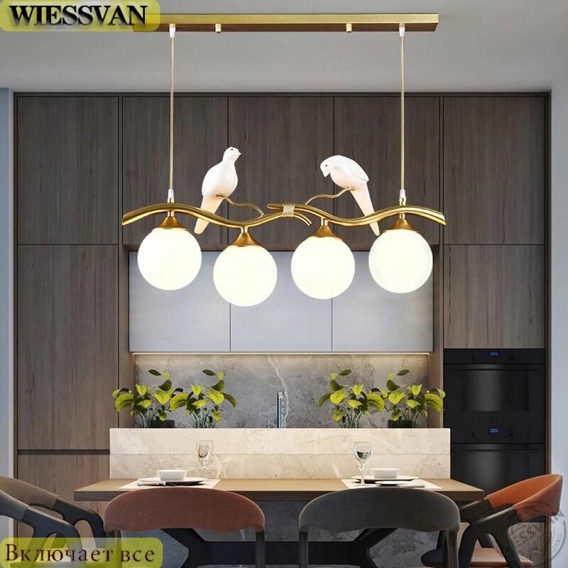WESSVAN Современная минималистская стильная люстра с птицами