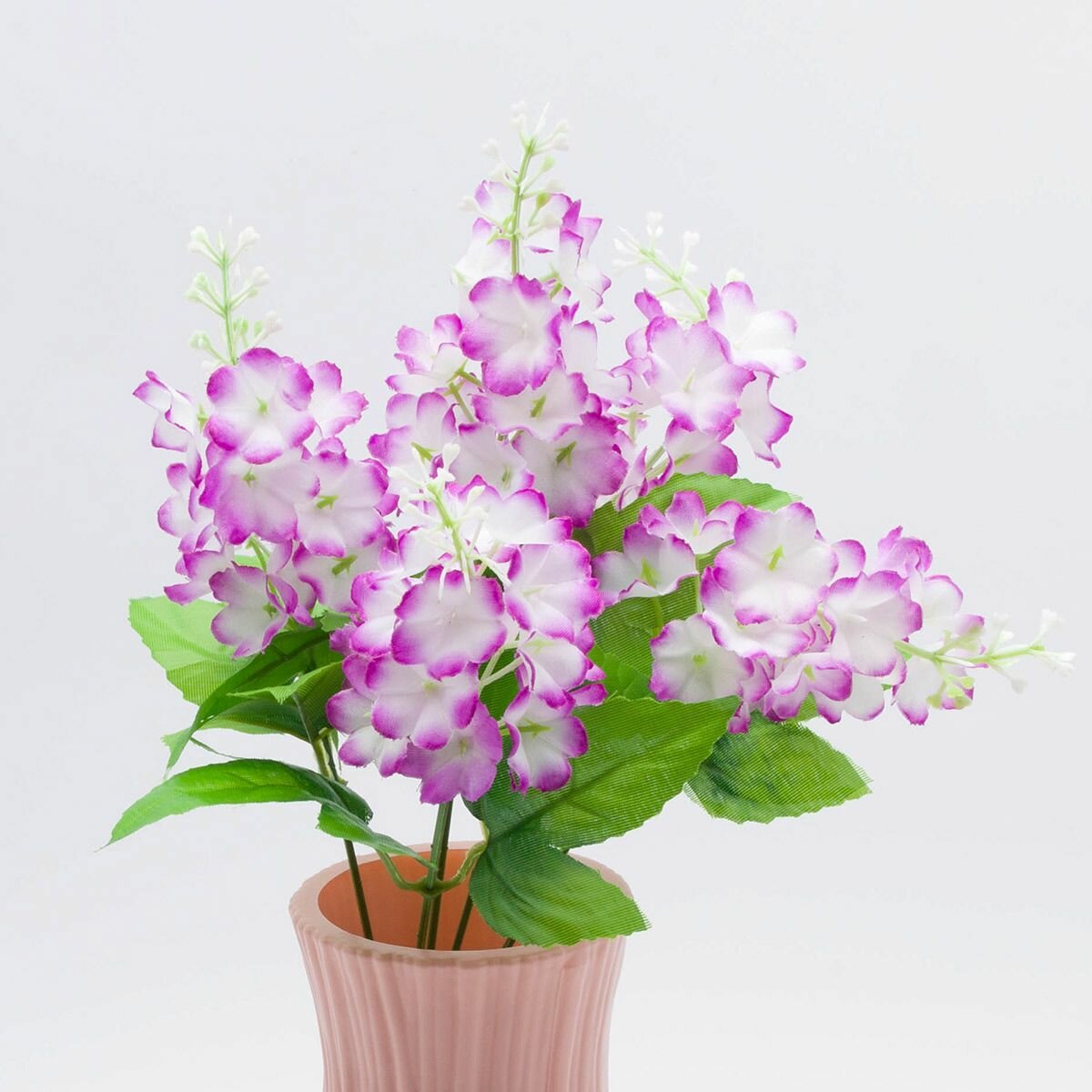 HY129-34001A Букет Гиацинта восточного 33см, бело-сиреневый