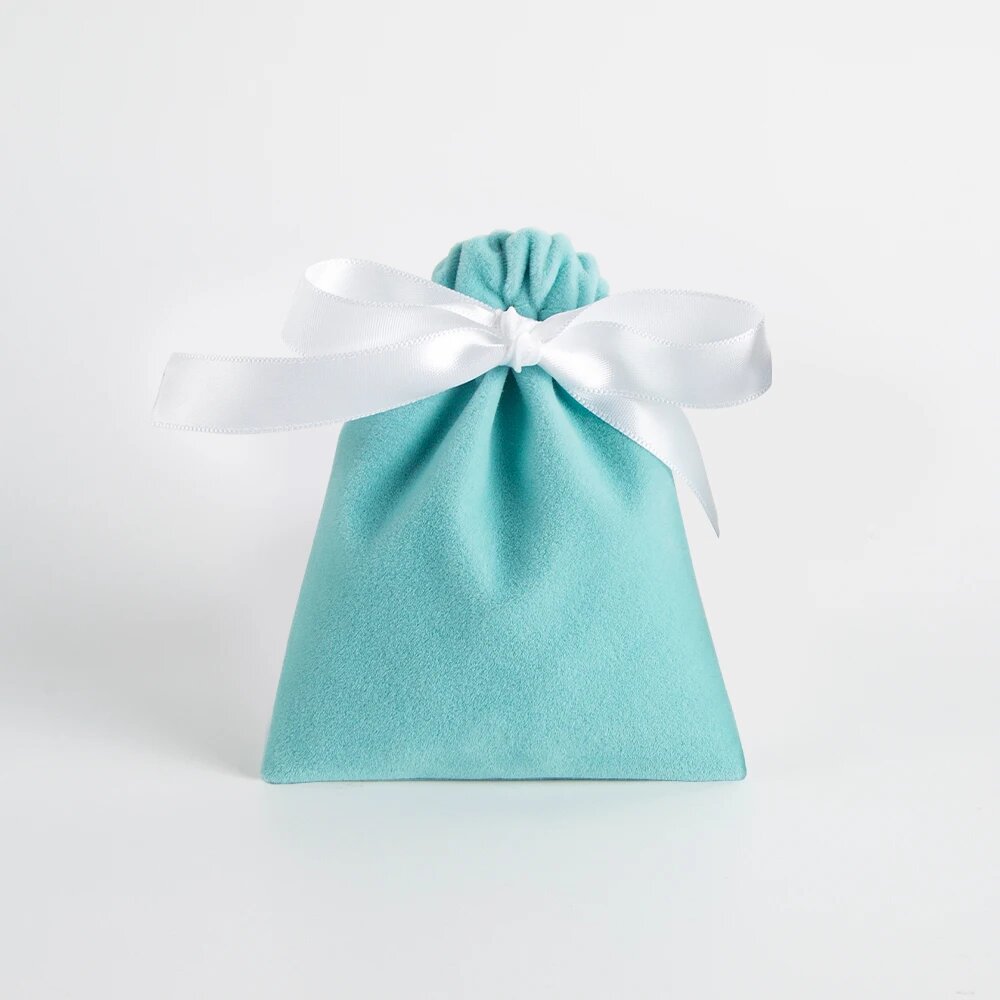 Бархатные подарочные сумки Weikende 10 шт. 7x9cm, style 8