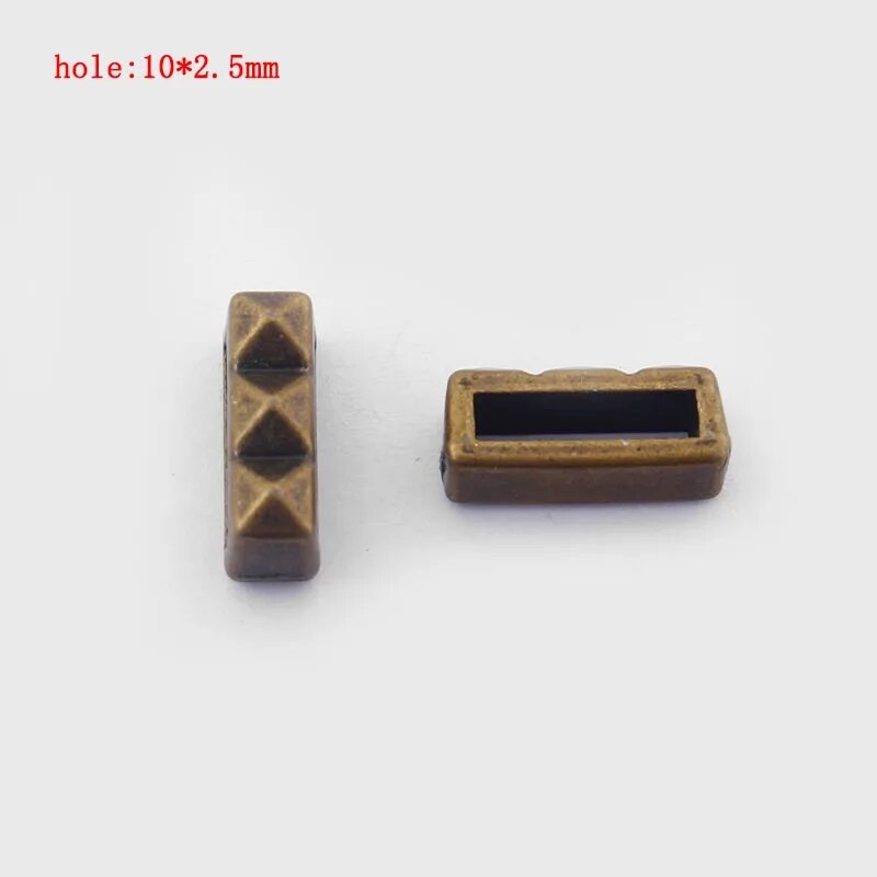 Бусины бронзовые, NO16, 20 шт, 10х2.5 мм