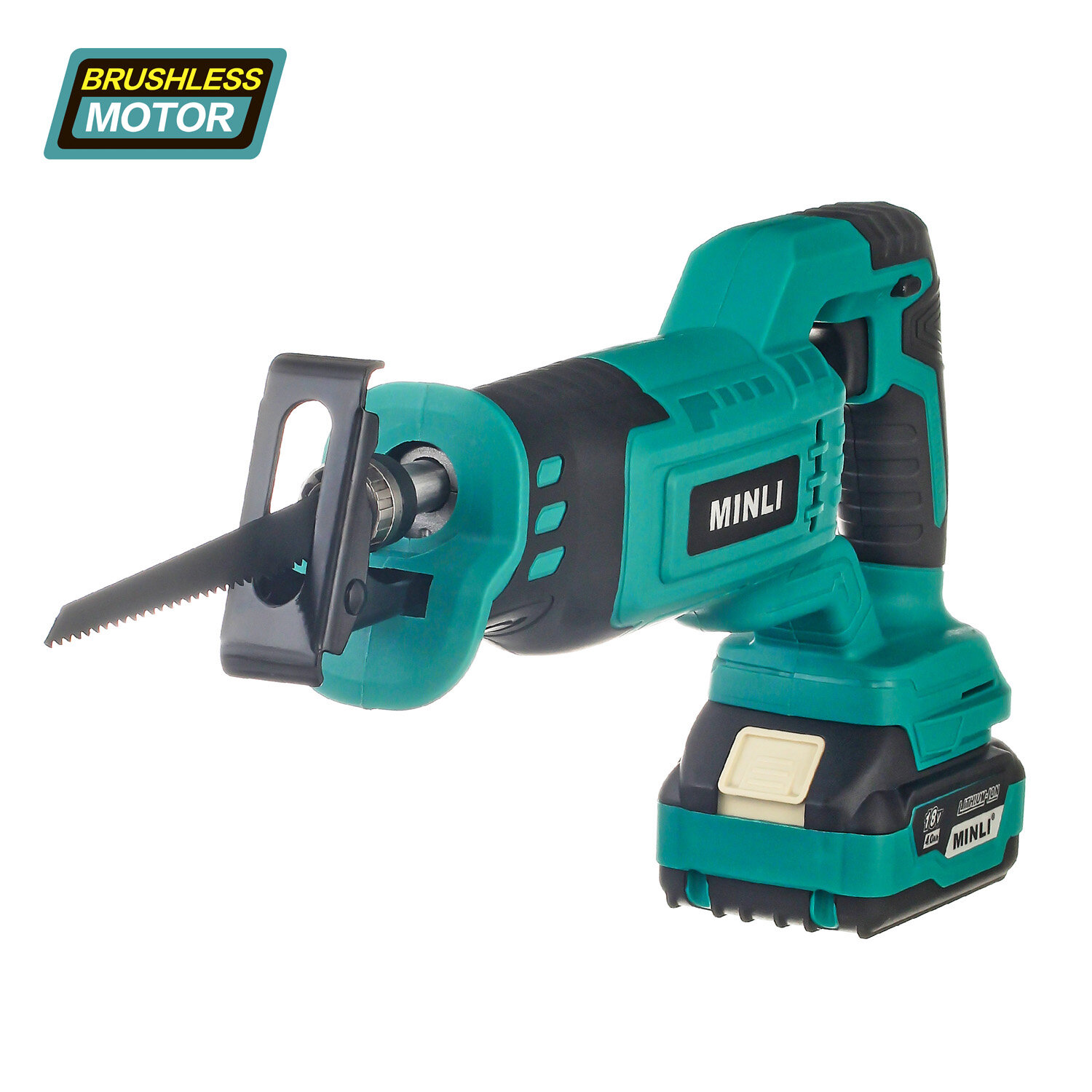 Сабельная пила TORGWIN DC302BL-4.0A, 18V, Li-Ion, 2 аккумулятора, 2400 ходов в минуту