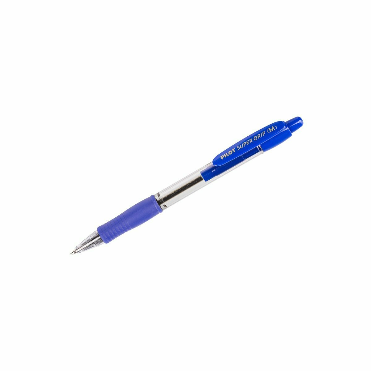 Ручка шариковая автоматическая Pilot Super Grip (0.4мм, синяя, масляная основа) (BPGP-10R-M-L), 1шт.