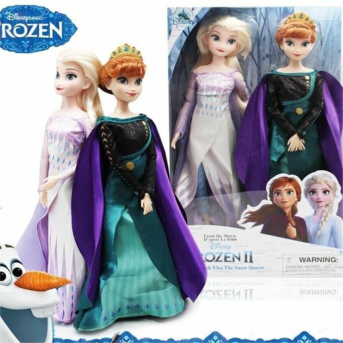 Disney Princess Frozen Elsa and Anna Classic Doll Классические Куклы Диснеевских Принцесс Замороженные Эльза И АннаYYXT