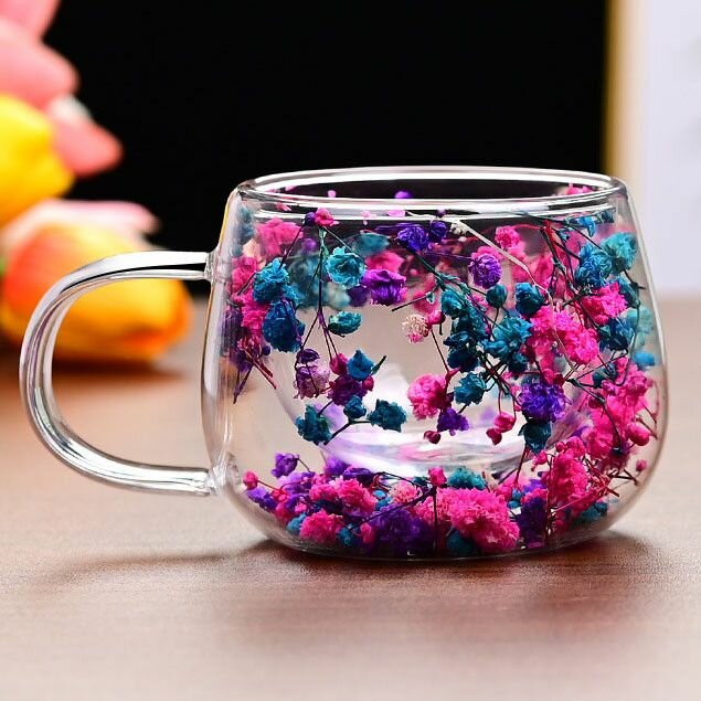 Кружка "Набор кружек", двойные стенки, стекло, 100 г, 175 мл