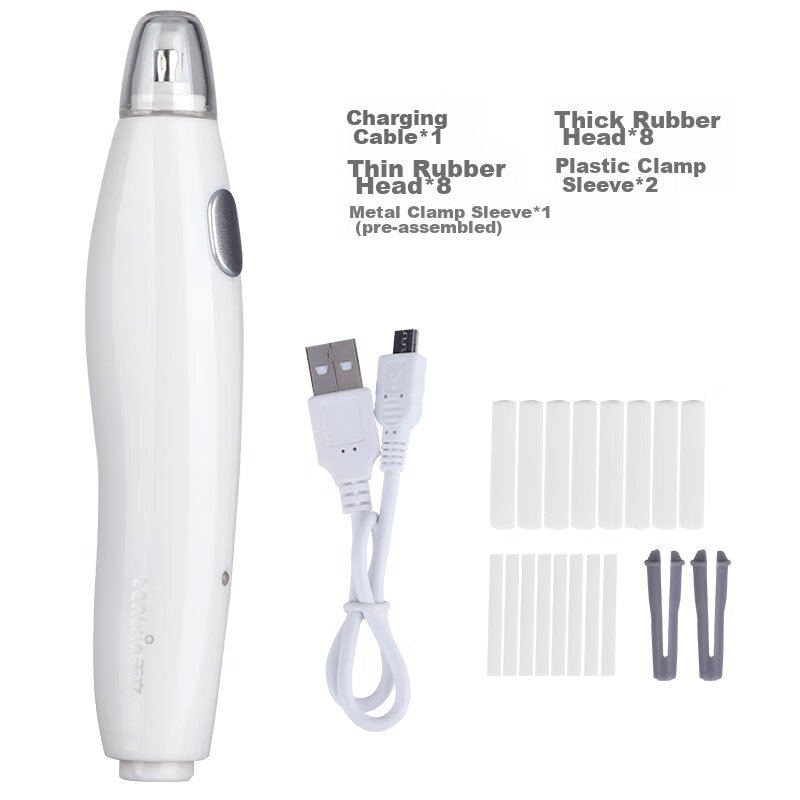 TEN-WIN Electric Eraser, Rechargeable High-Gloss Eraser, Clean Student Eraser, Sketch Art Drawing Automatic Eraser, Creative Multifunctional Push-Button Eraser, 8305-2