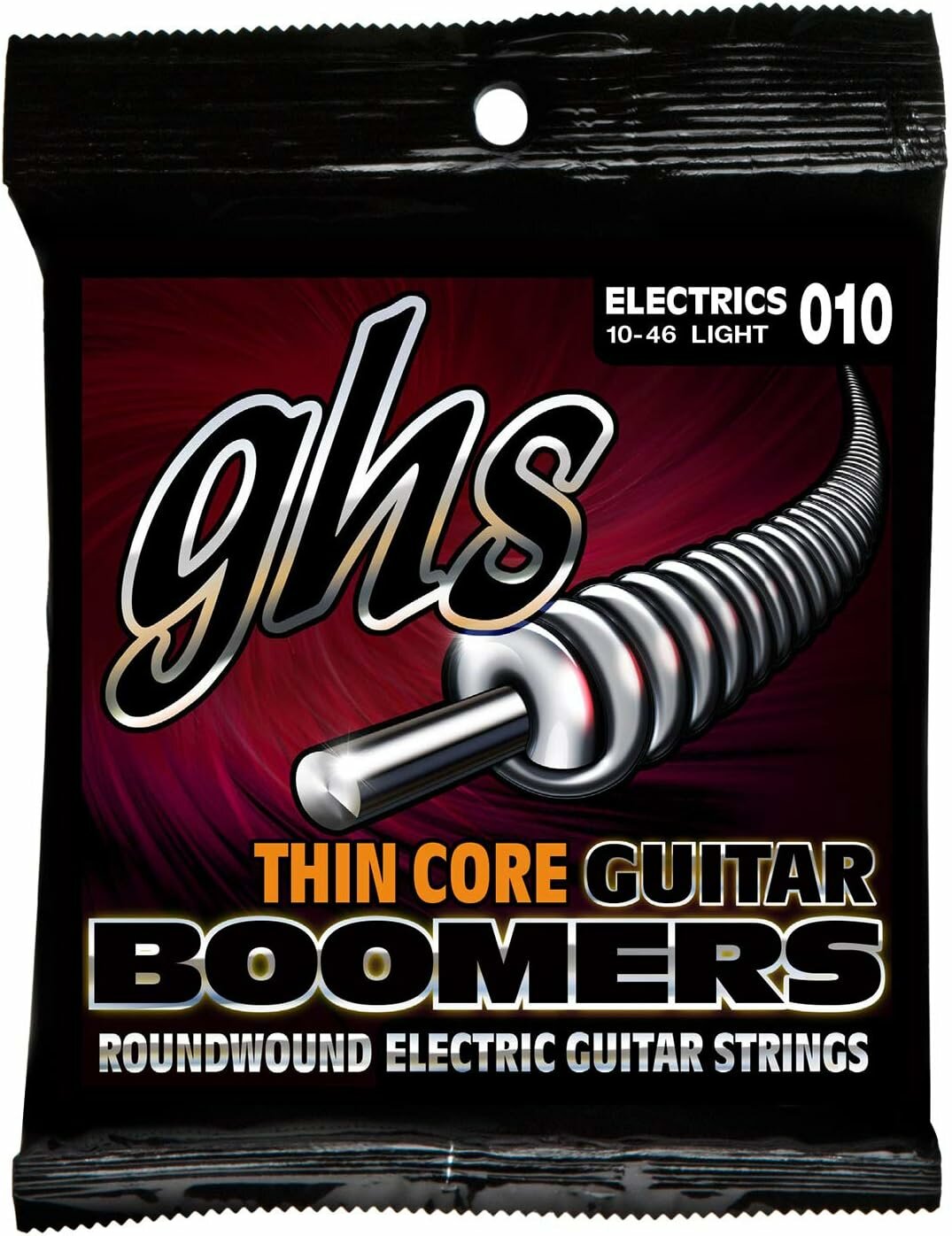 Струны для электрогитары GHS TC-GBL Thin Core Boomers, никель-сталь - (10-46)