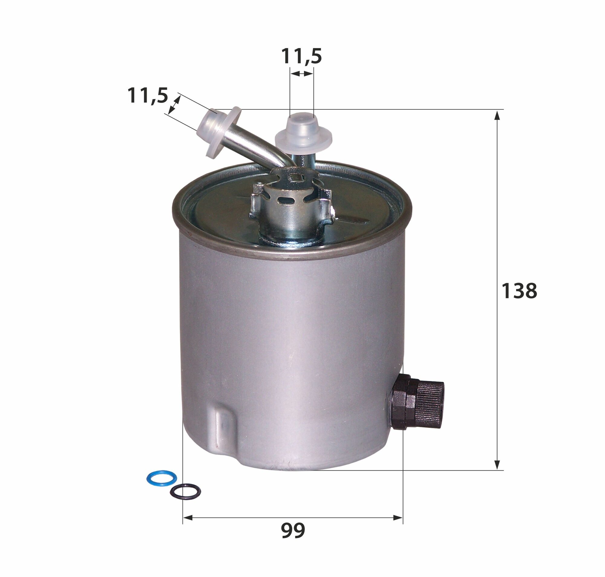 Фильтр топливный RB-exide FC-140E для NISSAN (16400-ES60A), 1 шт.