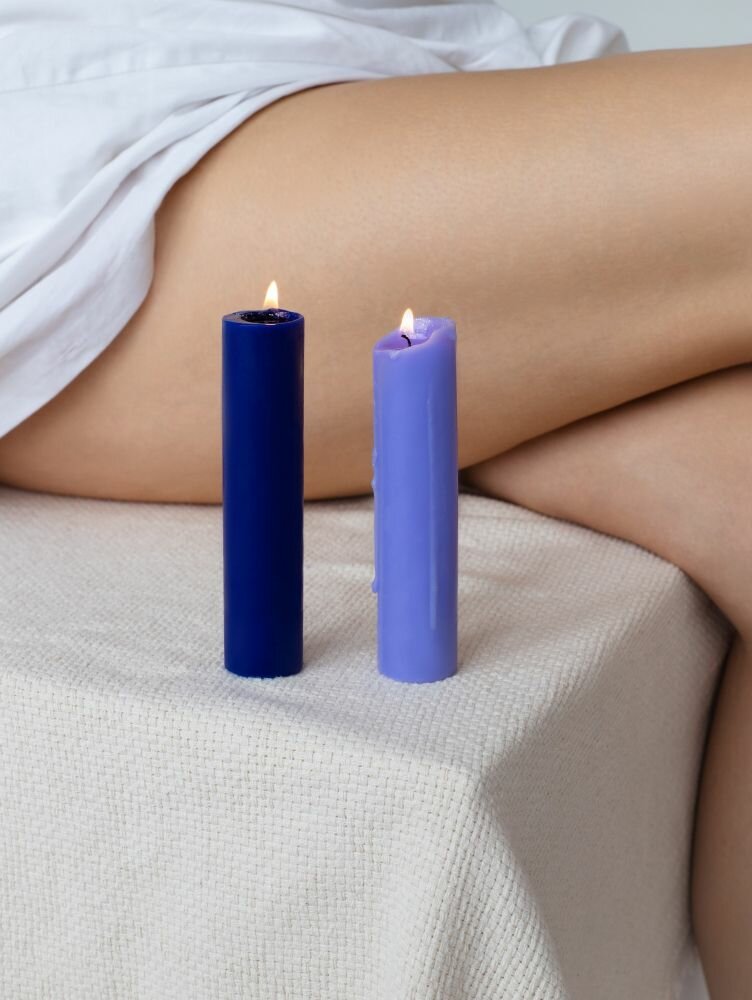 Набор из 2 WAX PLAY бдсм свечей BONDAGE TO FLAME с ароматами корицы и амбры