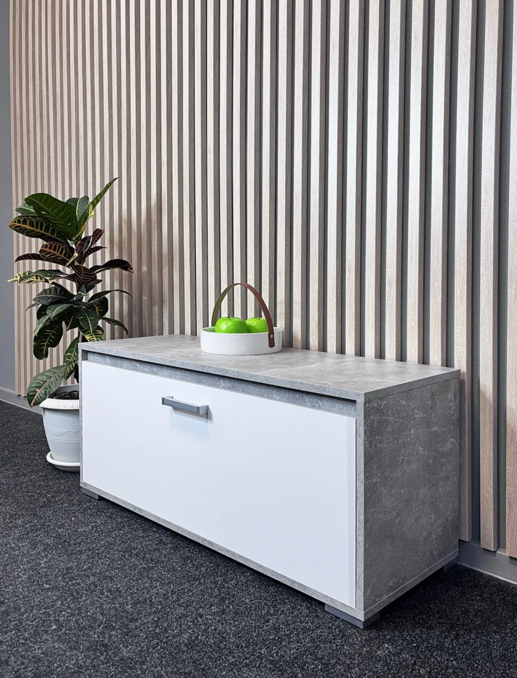 Денвер ТБ-02 Тумба (1000 х428х354), ателье светлый/белый