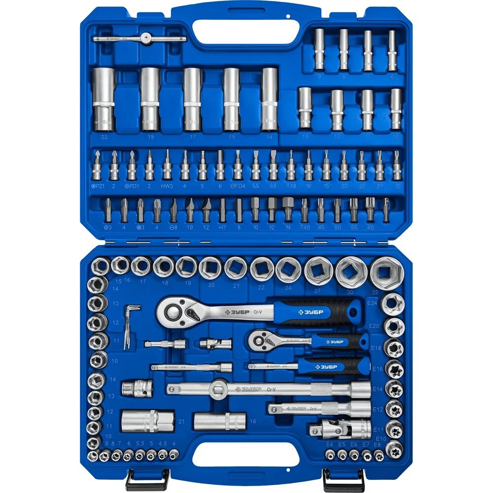 Универсальный набор инструмента ЗУБР Профессионал А-110 110 предметов 27635-H110_z01 для работ с