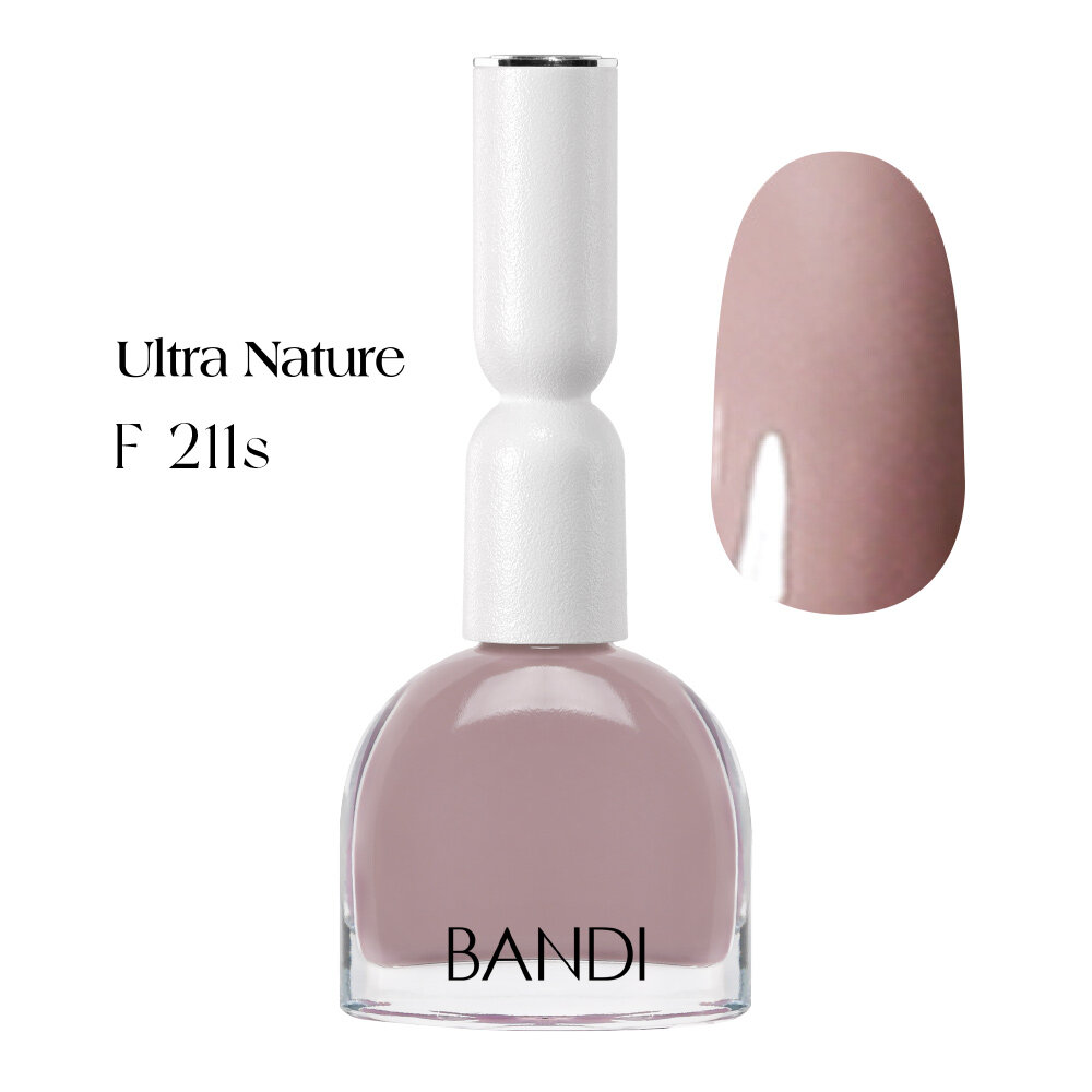 Лак для ногтей BANDI Ultra Nature, Taupe Pink, F211s, 10 мл, NEW