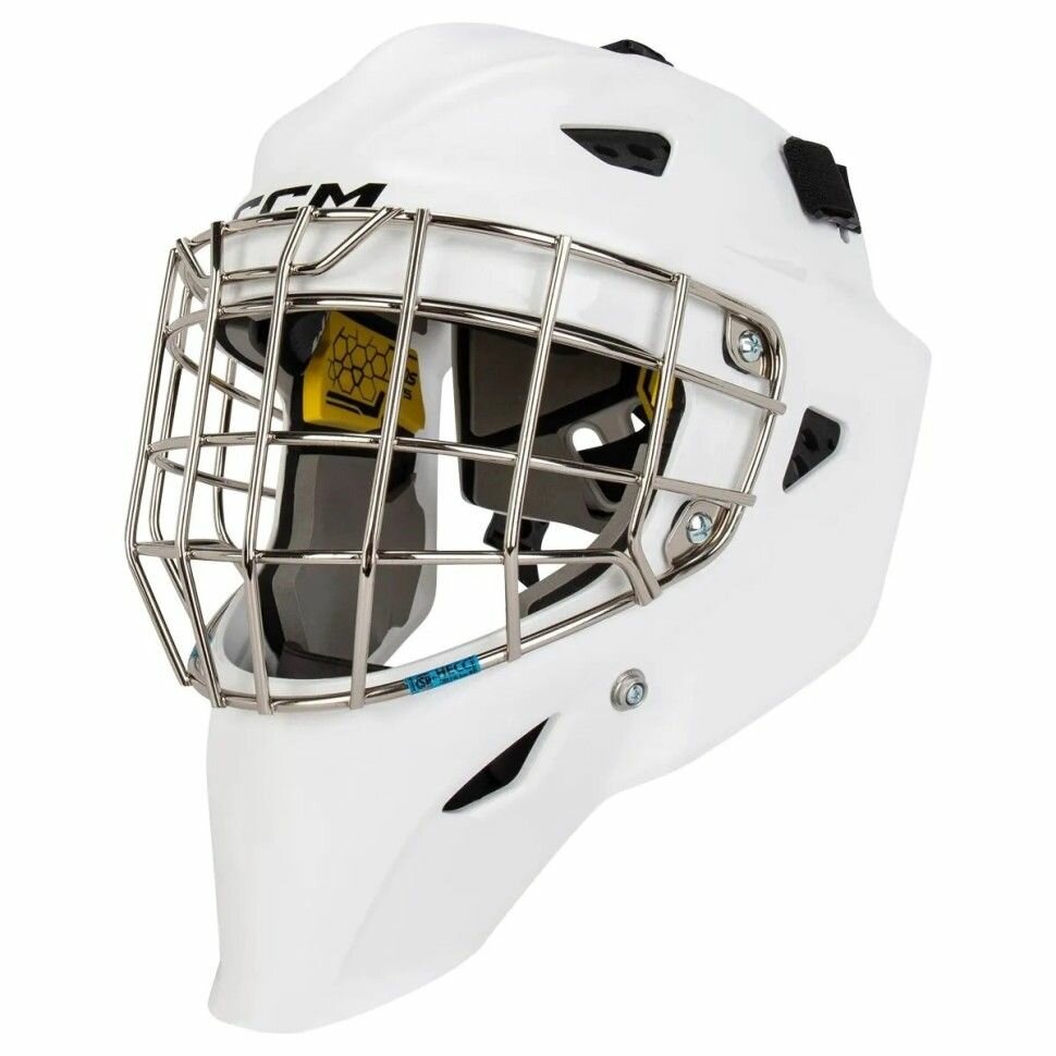 Шлем хоккейный вратарский CCM Axis F5 CCE SR, белый (взрослый)