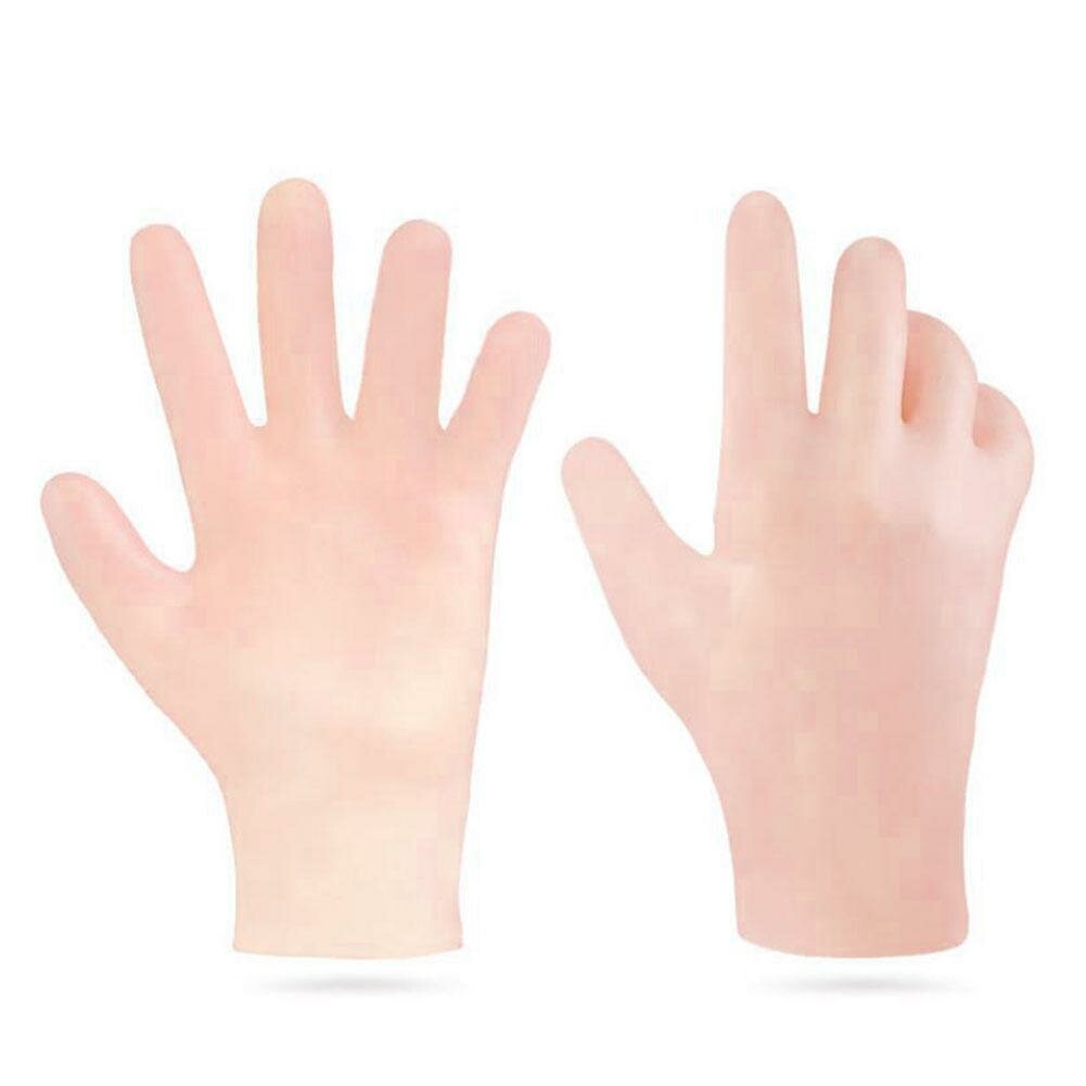 2шт Силиконовые увлажняющие перчатки для масок для рук/отбеливающие и отшелушивающие