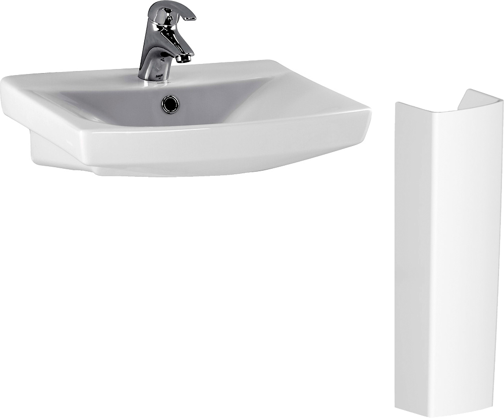 Раковина Cersanit Carina 50 с пьедесталом