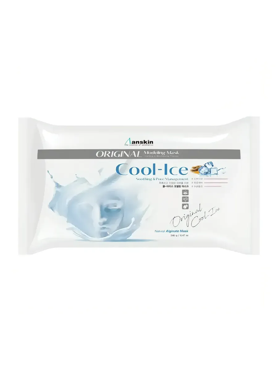 Маска Anskin Cool-Ice Modeling Mask альгинатная с охлаждающим и успокаивающим эффектом, 240 г