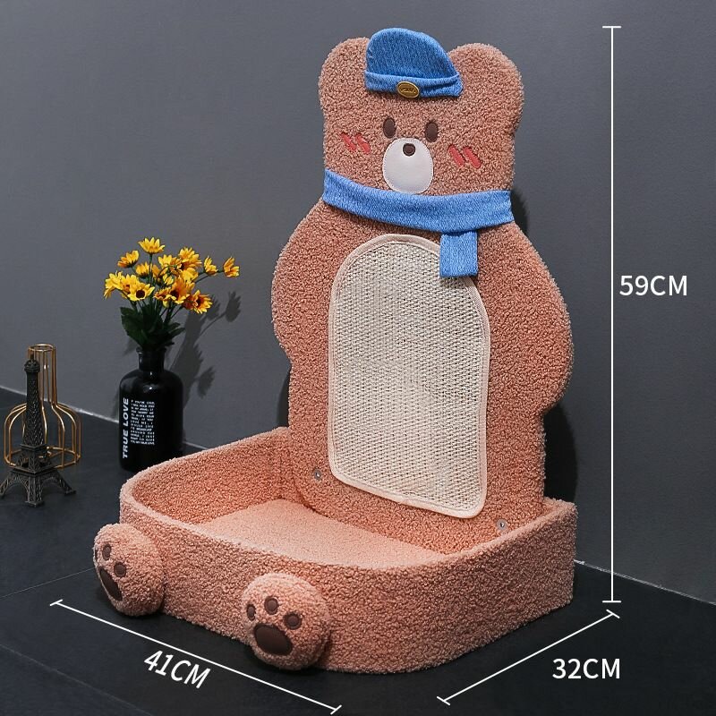 Когтеточка для кошек, кошачий домик, встроенный небольшой вертикальный домик для кошек из сизалевой веревки-good value