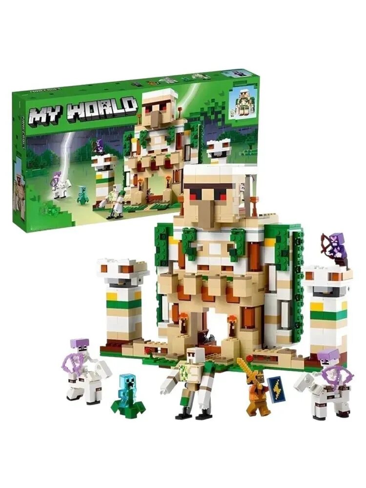 Конструктор Minecraft Крепость Железного Голема, 998 деталей