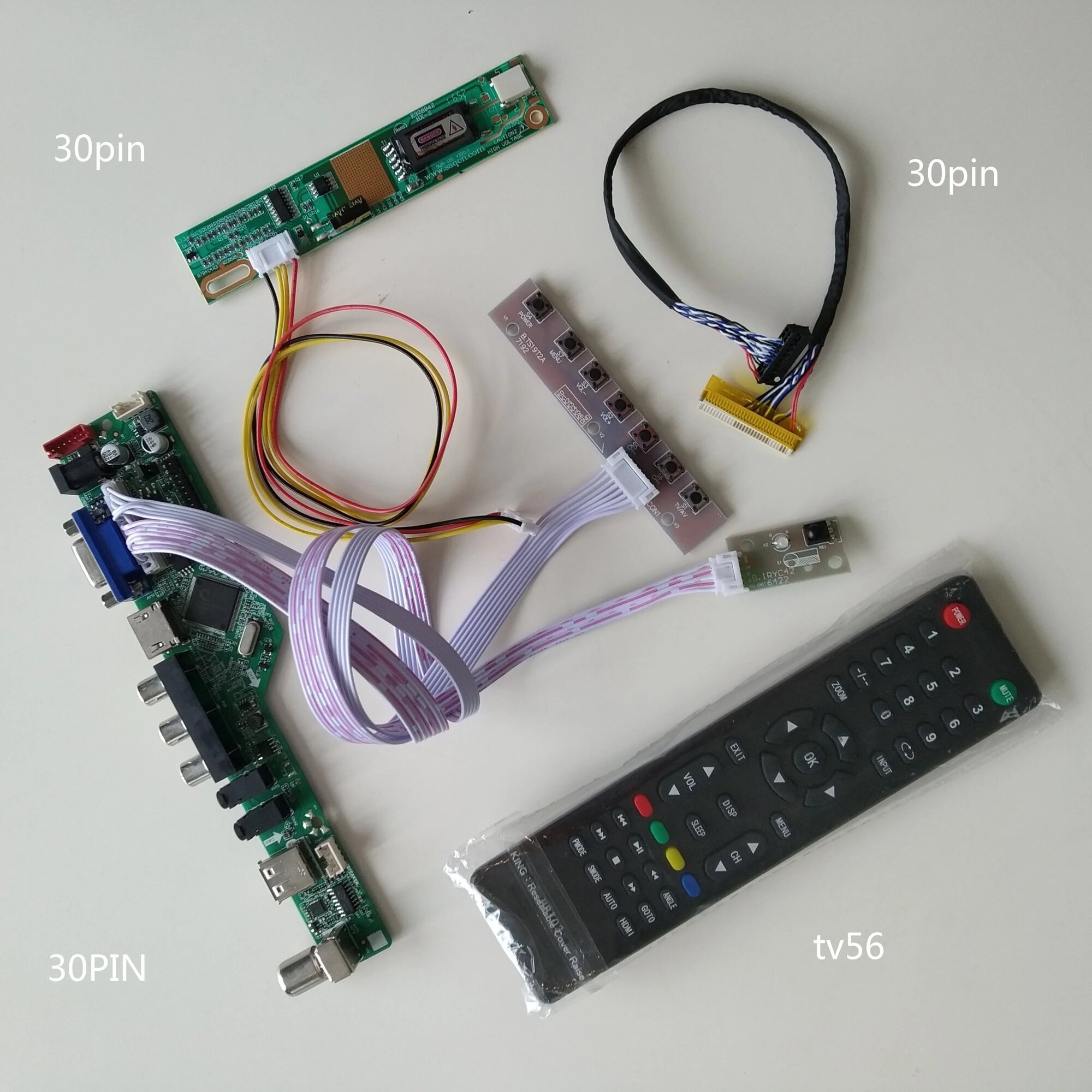 USB VGA TV HDMI-совместимый AV AUDIO ЖК-дисплей светодиодный контроллер комплект платы драйвера для HSD121PHW1-A03/HSD121PHW1-B00 1366*768 панельный экран