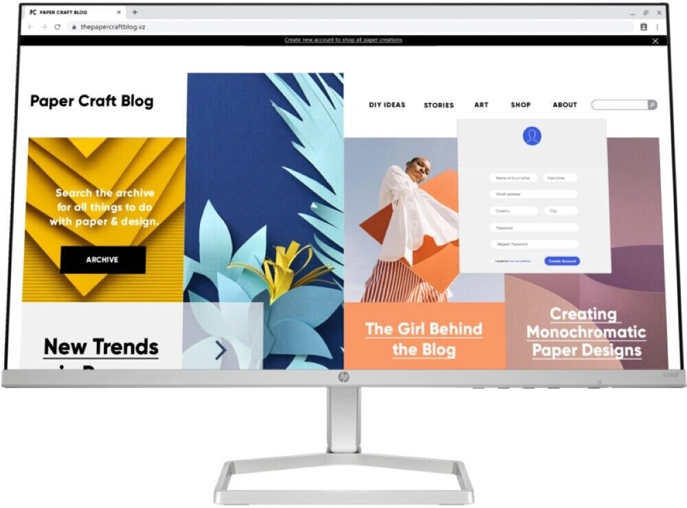 Монитор HP 23.8" Series 5 524sf черный IPS LED 16:9 HDMI матовая 300cd 178гр/178гр 1920x1080 100Hz VGA FHD 2.5кг