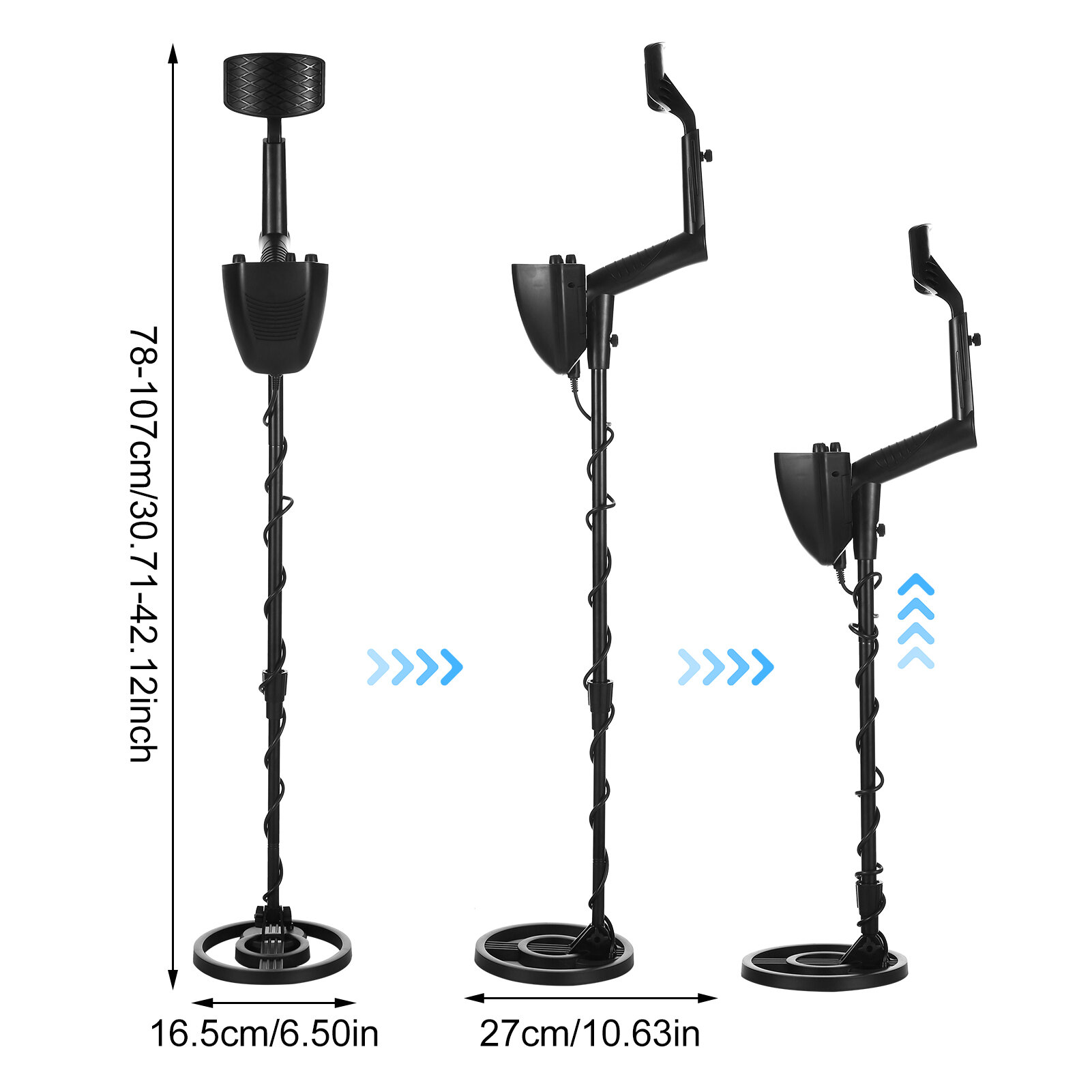 Металлоискатель для взрослых и детей, высокая точность, режимы DISC/All Metal, с совком