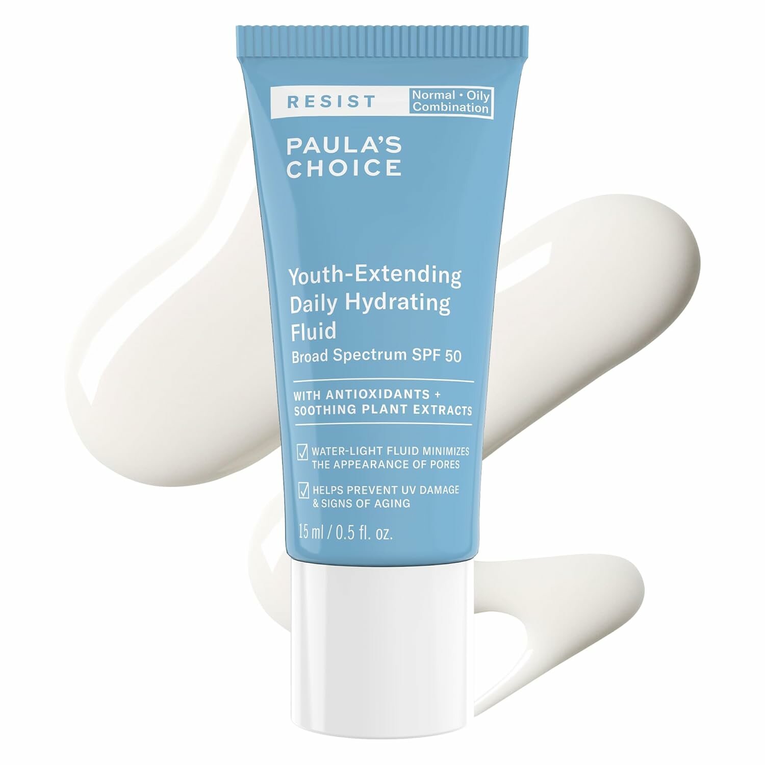 Paulas Choice - Resist Youth-Extending Daily Hydrating Fluid SPF50 Увлажняющий солнцезащитный флюид 15 мл