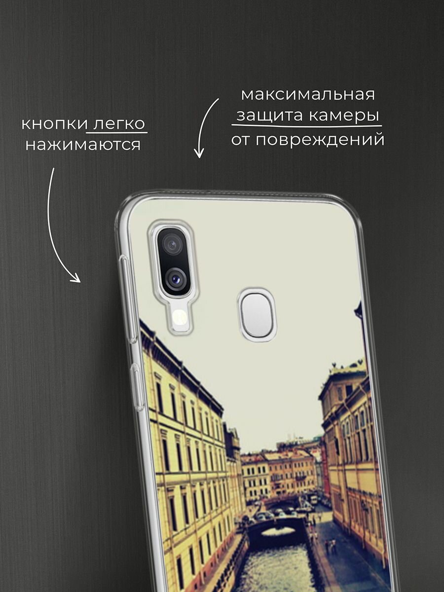 Чехол на Samsung Galaxy A40 / Самсунг Галакси А40 с принтом "Санкт-Петербург" — фото 1