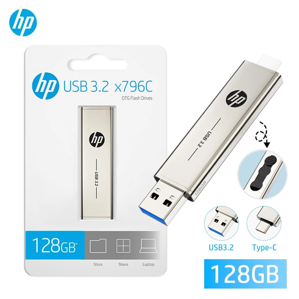 HP X796C USB 3.2 флешка 64/128/256 ГБ 128GB