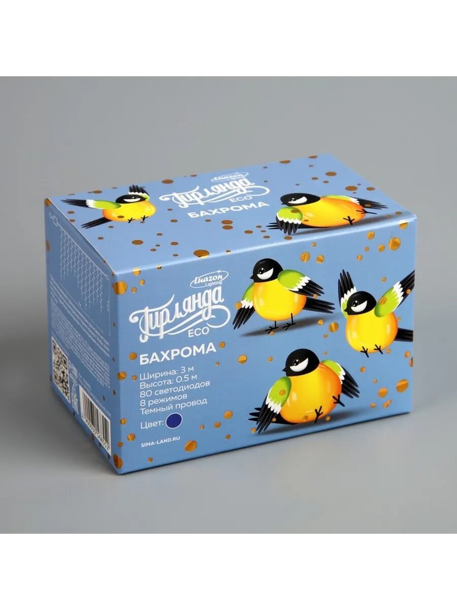 Эффектная синяя бахрома для праздника