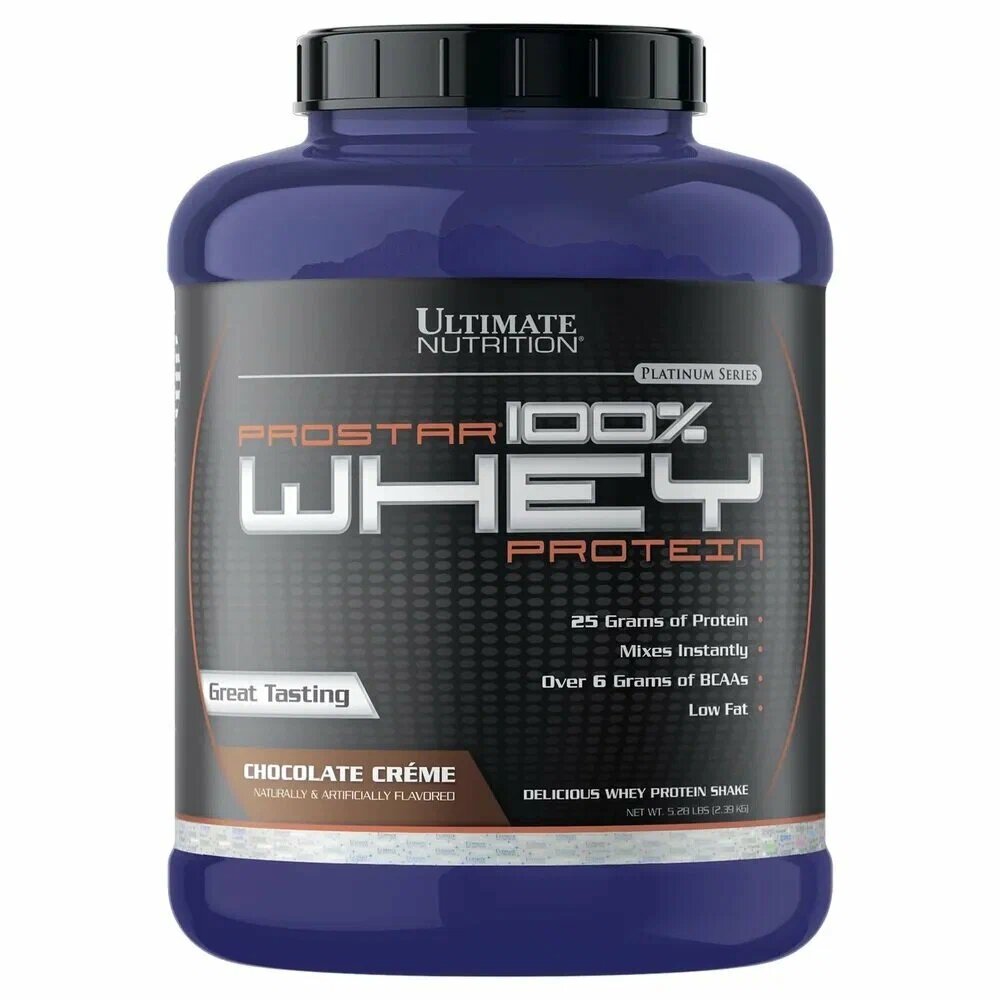 Протеин Ultimate Nutrition Prostar 100% Whey Protein, 2390 гр, шоколадный крем