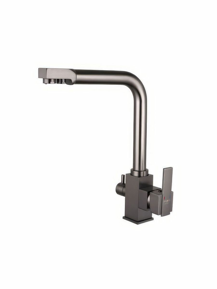 Melodia Della Vita Смеситель кухня MELODIA Perfetto латунь с подкл. фильтракартридж д.35мм оруж. стподв.50см MDV30201gn