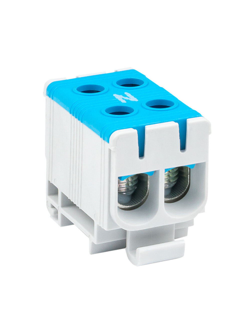 Клемма на 4 провода КСВ 16-50 2,5-50 кв. мм с пастой (plc-kvs2-16-50-blue)