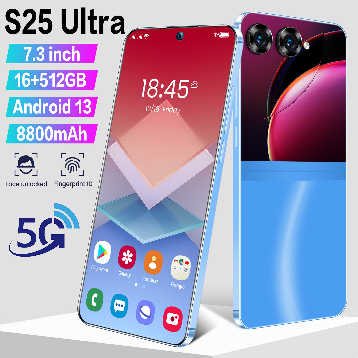 Смартфон S25Ultra+ андроид 16+1T — фото 1