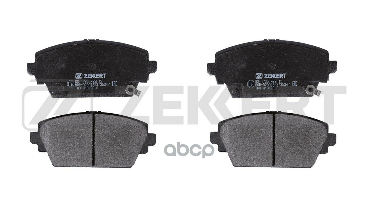 Колодки торм. диск. передн. Honda Accord VI 97- Nissan Almera Tino (V10) 00- Primera (P12) 01- Zekkert арт. bs-1735