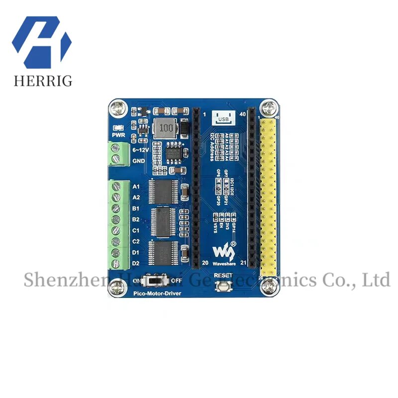Плата драйвера двигателя Raspberry Pi Pico