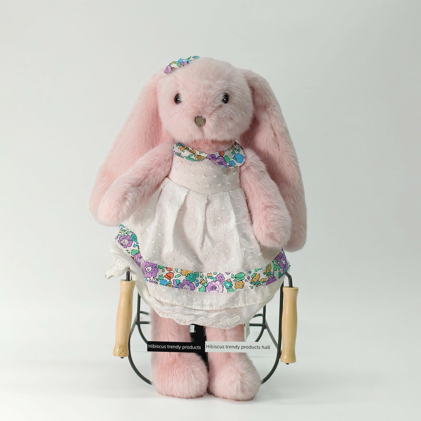 Оригинальная плюшевая игрушка-кролик в розовом платье, конфета-молочко, для детей, успокаивающая кукла, подарок для