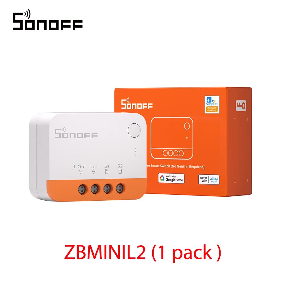 SONOFF ZBMINI-L2 умный переключатель Zigbee 1/3/5 шт. ZBMINIL2 (1 pack )