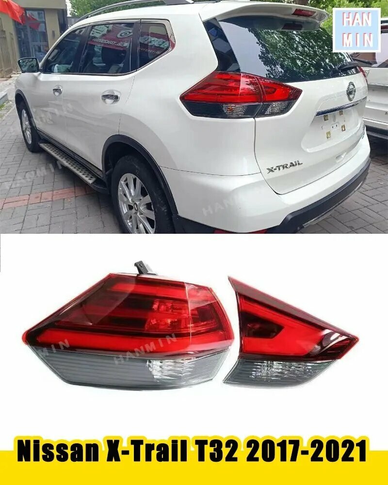 Фары автомобильные, Задний фонарь, 2 шт, арт. Подходит для сменных задних фонарей Nissan X-Trail T32 2017-2021 годов (без источника света)