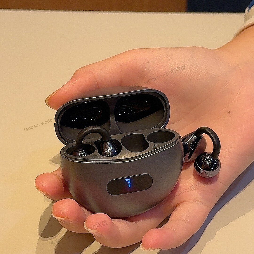 Новые беспроводные наушники-зажимы Bluetooth 5.4 с сенсорным управлением и LED-дисплеем, 2025 модель для iPhone и