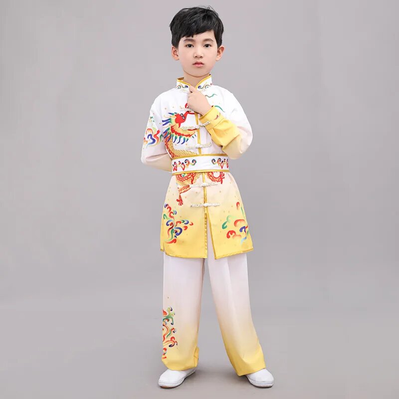 Детский танцевальный костюм Yangko ASYMSAY 130 Height 120-130cm, Yellow Dragon