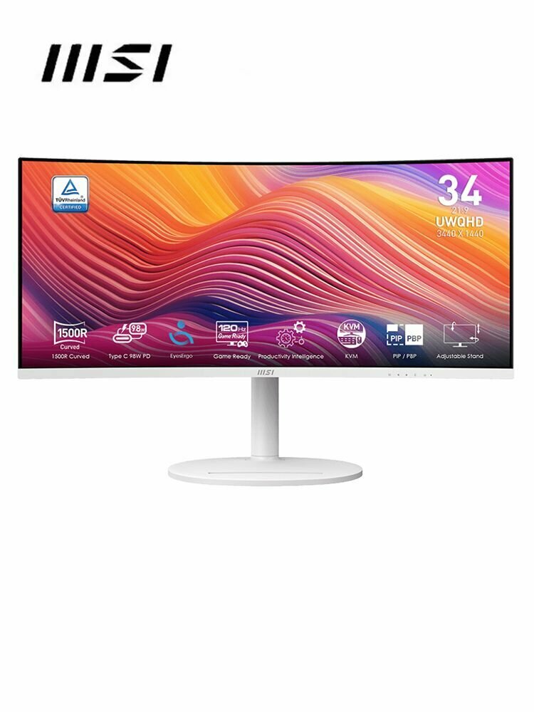 MSI 34" Монитор MD342CQPW, Белый