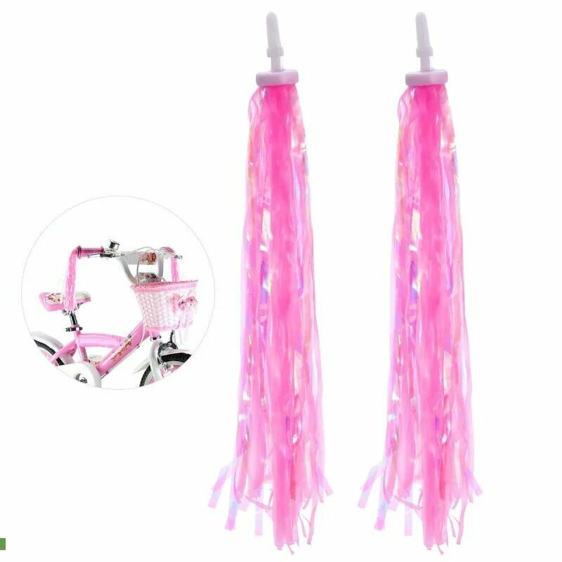 WINOMO пара детских велосипедных ручек, стримеров, ручек, кисточек, лент, аксессуаров для переноски (стиль случайный)