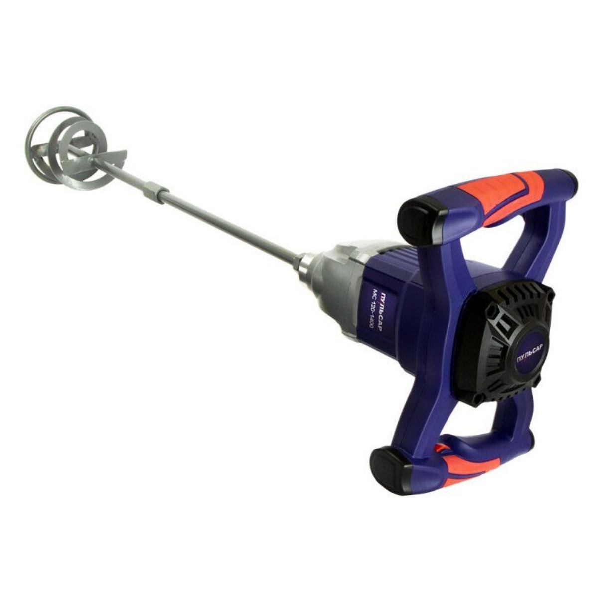 Дрель-миксер сетевая пульсар МС 120-1400 791-547 синий/красный, 1400 Вт