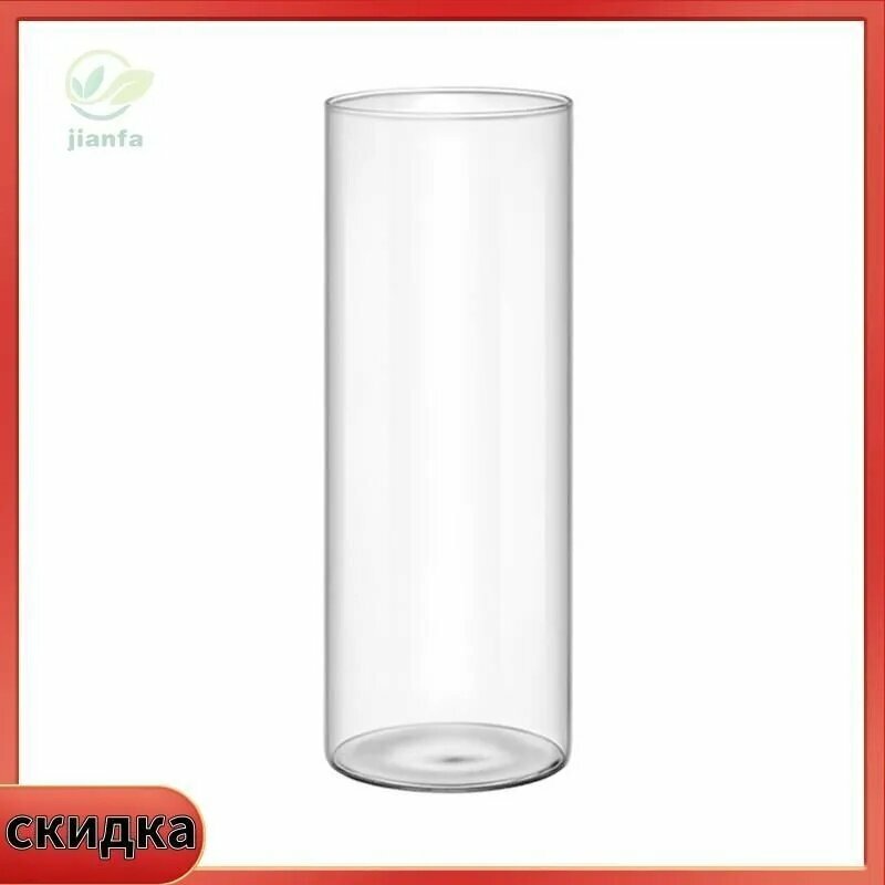 Ваза напольная KNOW EASY из стекла, высота 70 см, прозрачная, модель N374 — фото 1
