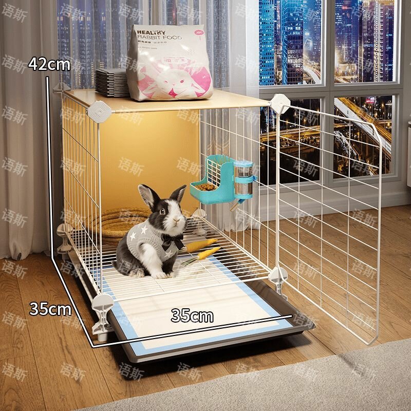 Большая клетка для домашних кроликов с интегрированным туалетом, дом для домашних кроликов, клетка для морских свинок и карликовых кроликов