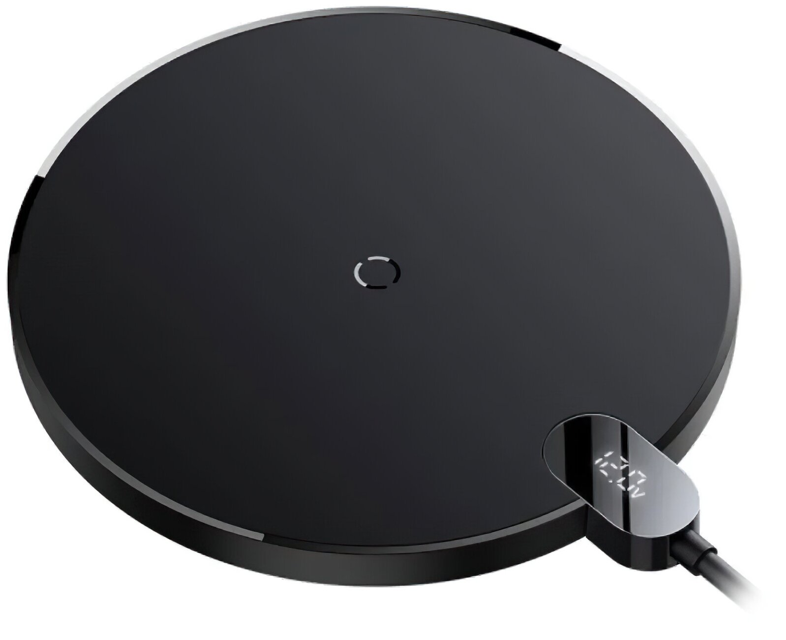 Беспроводное зарядное устройство Baseus Digital LED Display Gen 2, 15W, Black (CCED000001)