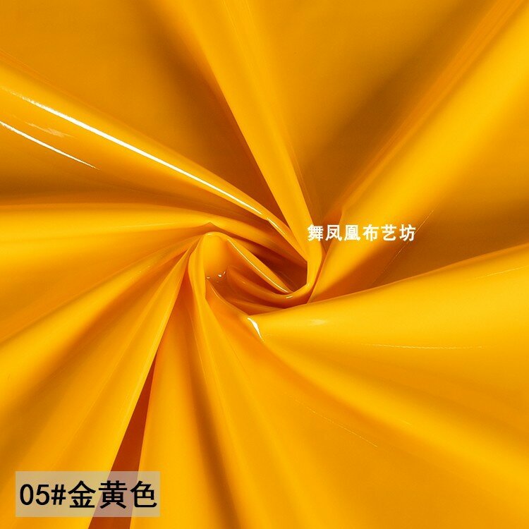 Однотонная супер глянцевая растягивающаяся зеркальная кожа, мягкая деликатная искусственная кожа, антибликовая водонепроницаемая PU ткань