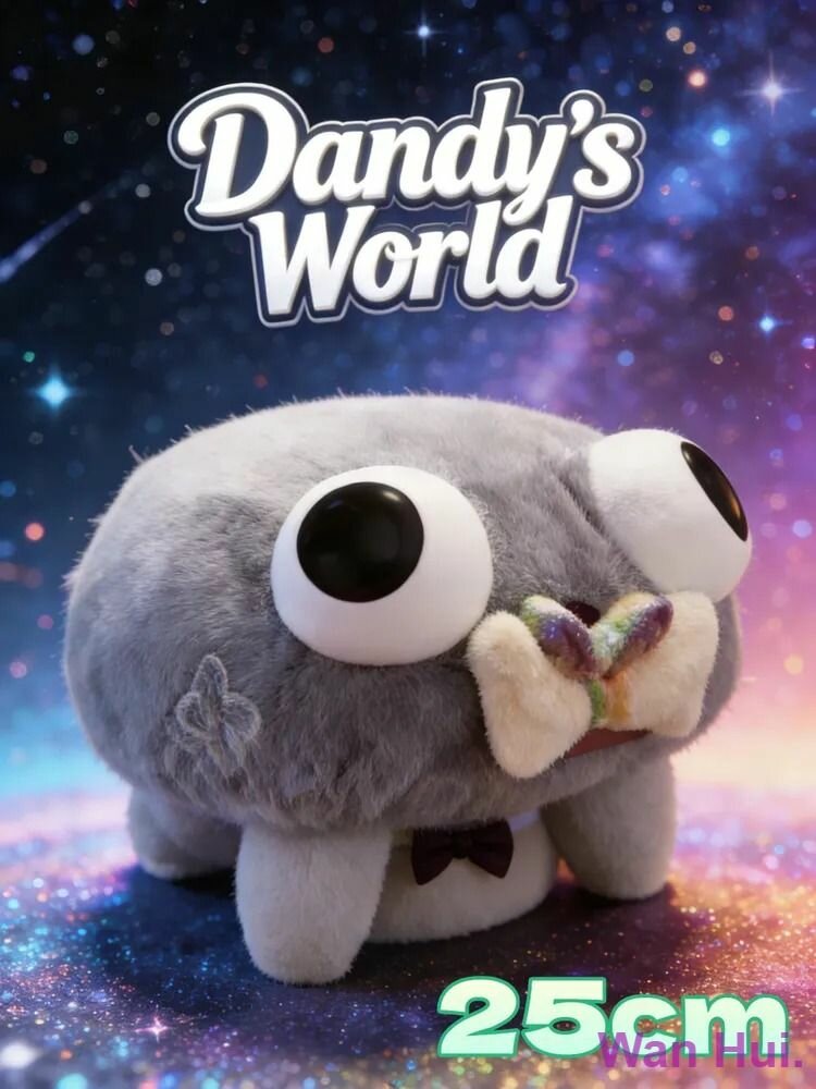 Dandy's World Pebble Мягкая игрушка Roblox Мир Денди Съёмная Бант
