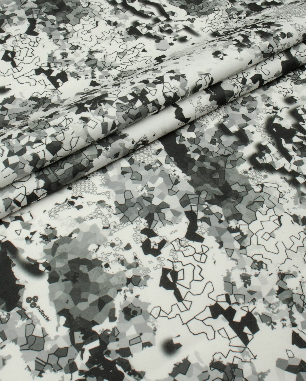 Ткань мембрана для спецодежды Алова камуфляжная, отрез 1 м*148 см, цвет серый