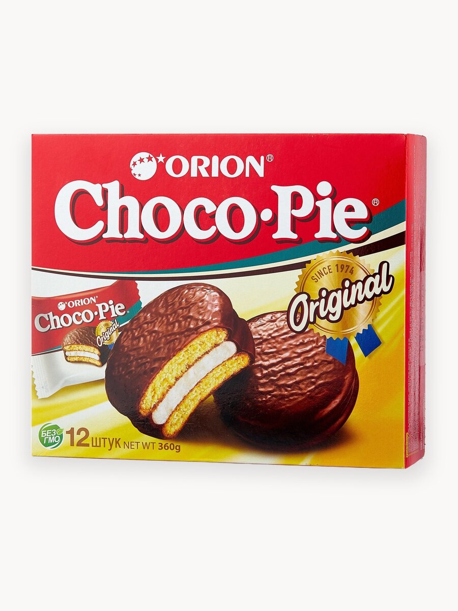 Пирожное Orion Choco Pie 360 г (12 штук в упаковке)