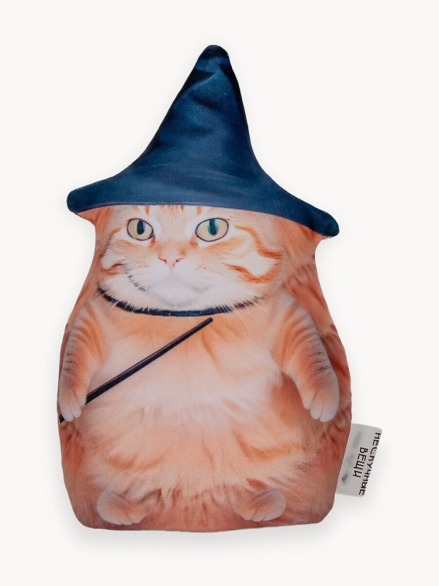 Мягкая антистресс мини игрушка-подушка Нескучные вещи кот мем "Кот колдун"